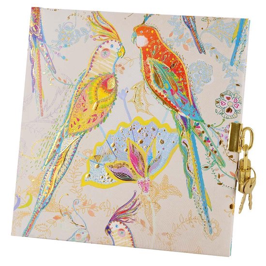 GOLDBUCH GOL-44289 TURNOWSKY dagboek SILVER MOON PARROT met slot | bol.com