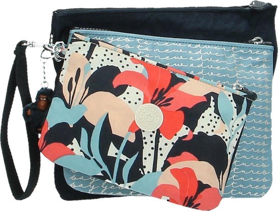 Kipling Iaka L Wristlet - Portemonnee - 3 stuks - Pastel Lily | bol.com