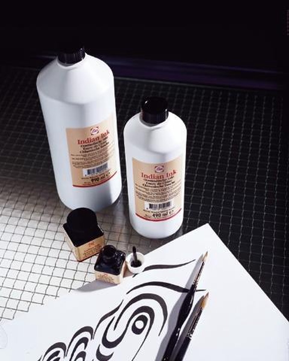 Talens Oost-Indische inkt flacon 490 ml | bol