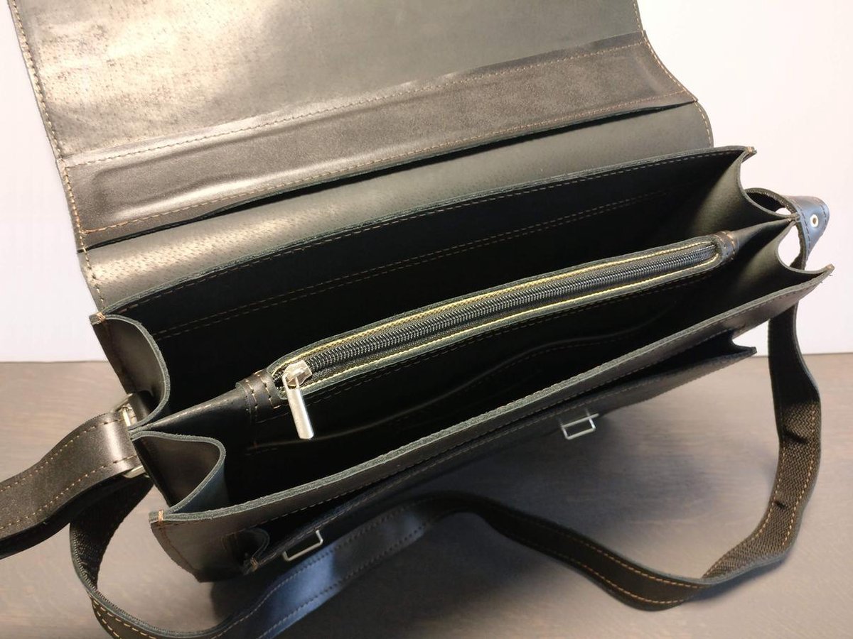 Torby Argentini - Aktetas - Leer - Mat Zwart | bol.com