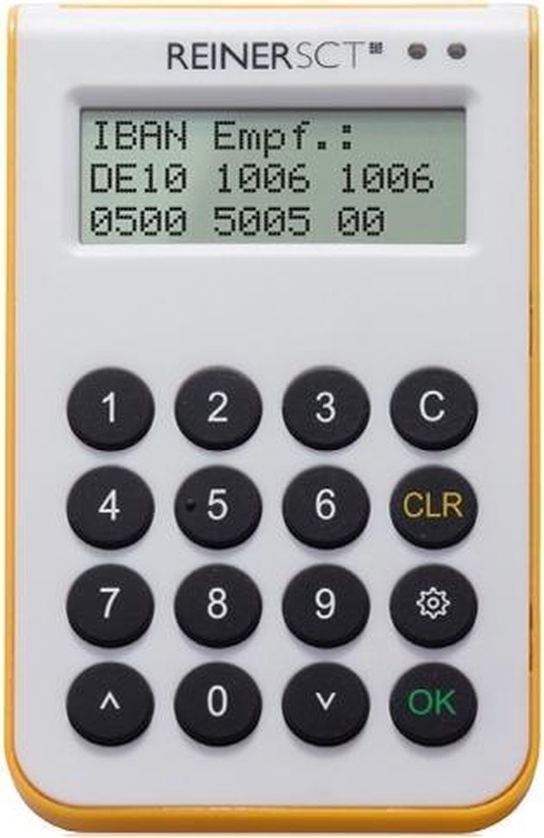 Reiner SCT cyberJack one smart card reader Wit, Geel | bol