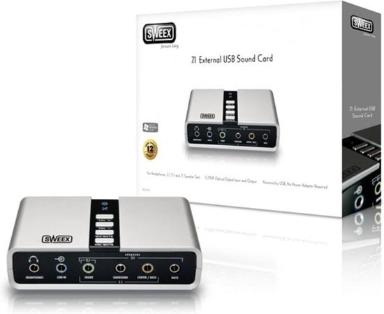 Sweex SC016 geluidskaart 7.1 kanalen USB | bol