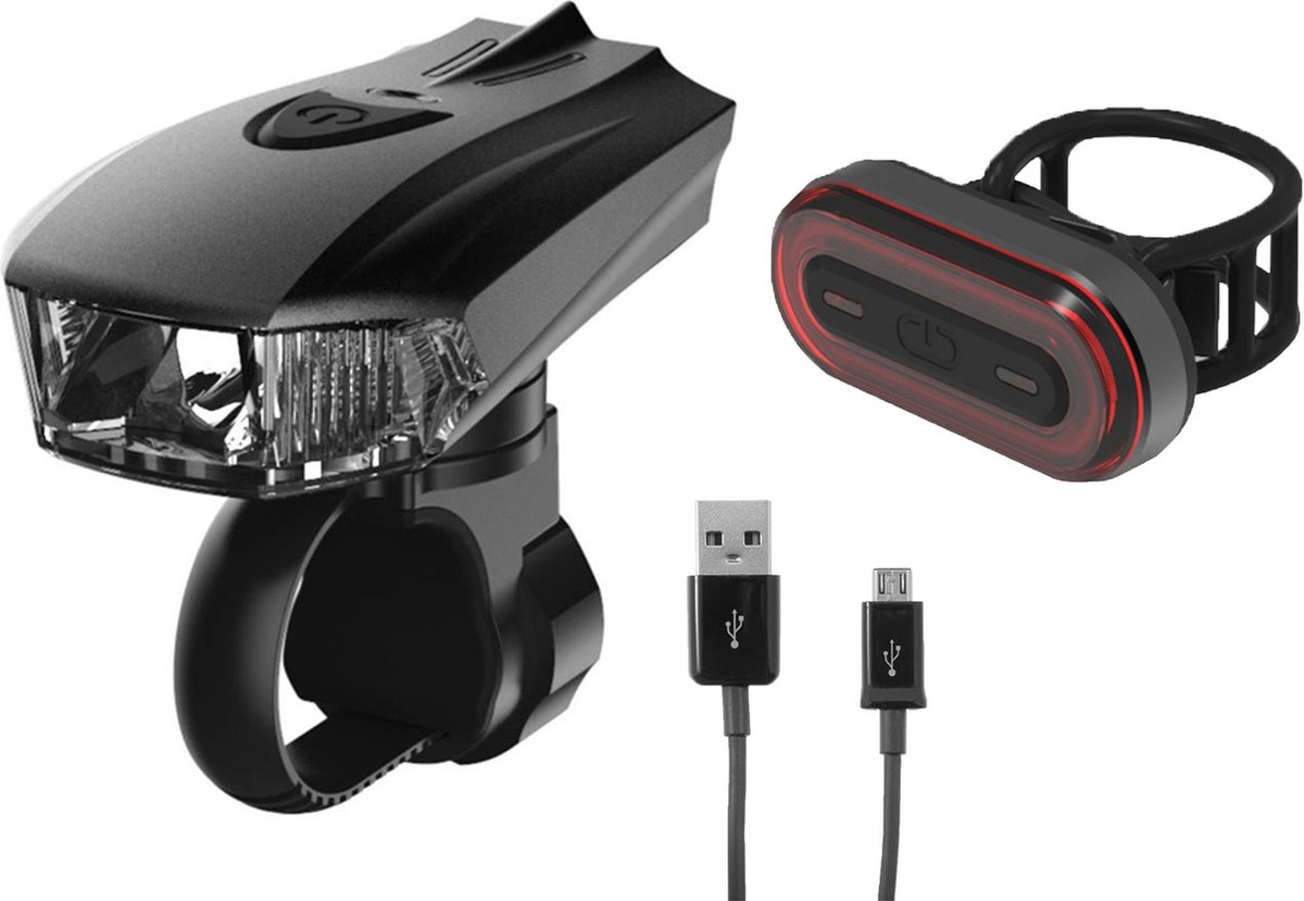 bol.com | USB Oplaadbare LED Fietslampjes - Compacte Fietsverlichting ...