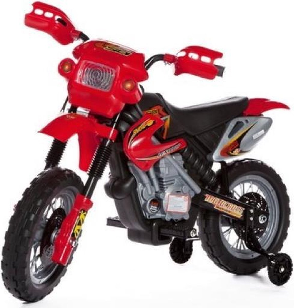 Crossmotor zwart/rood 6V, elektrische kinder motor | bol.com