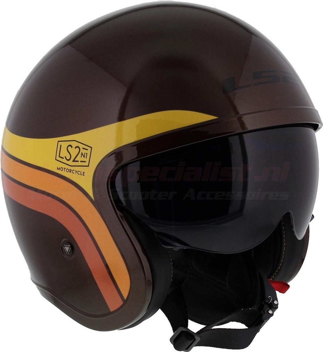 LS2 OF599 Spitfire Sunrise motorhelm | bol.com