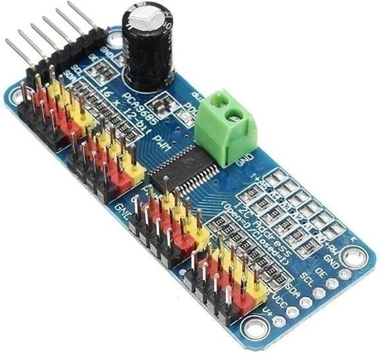 PCA9685 16-Channel 12-bit PWM Servomotor Driver I2C IICModule | bol
