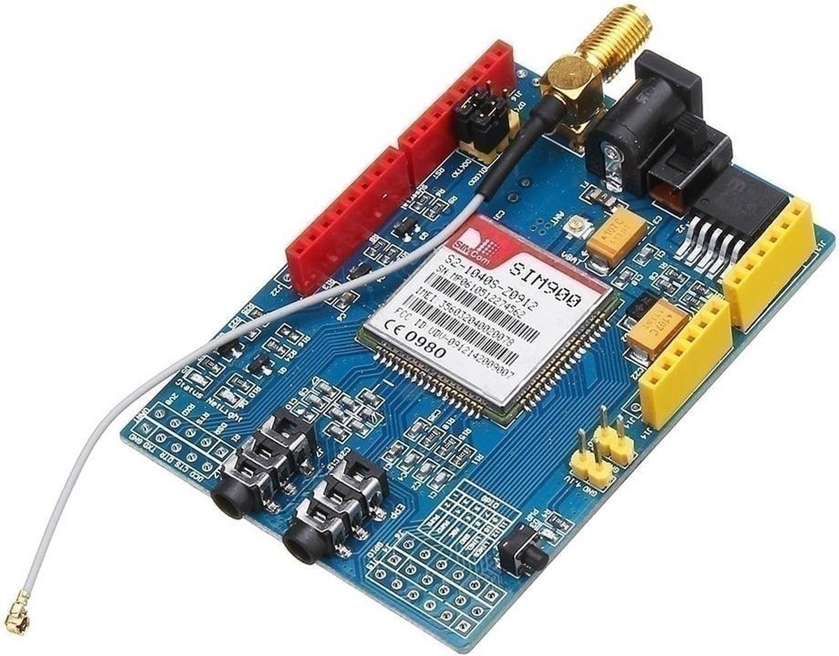 SIM900 Quad Band GSM GPRS Shield Development Board voor Arduino | bol.com