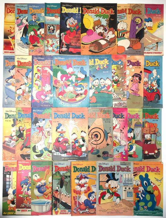 Donald Duck Weekblad uit 1986 – 31 verschillende nummers, Disney ...