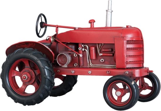 Maddeco - Blikken - tractor - boeren - trekker - rood - blik | bol