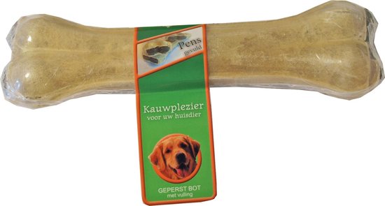 Gebr. de Boon Hondenbot gevuld met pens - Lengte 20cm - Kauwbot hond ...