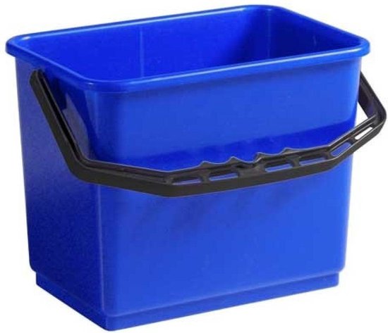 Kunststof emmer 6 liter blauw | bol