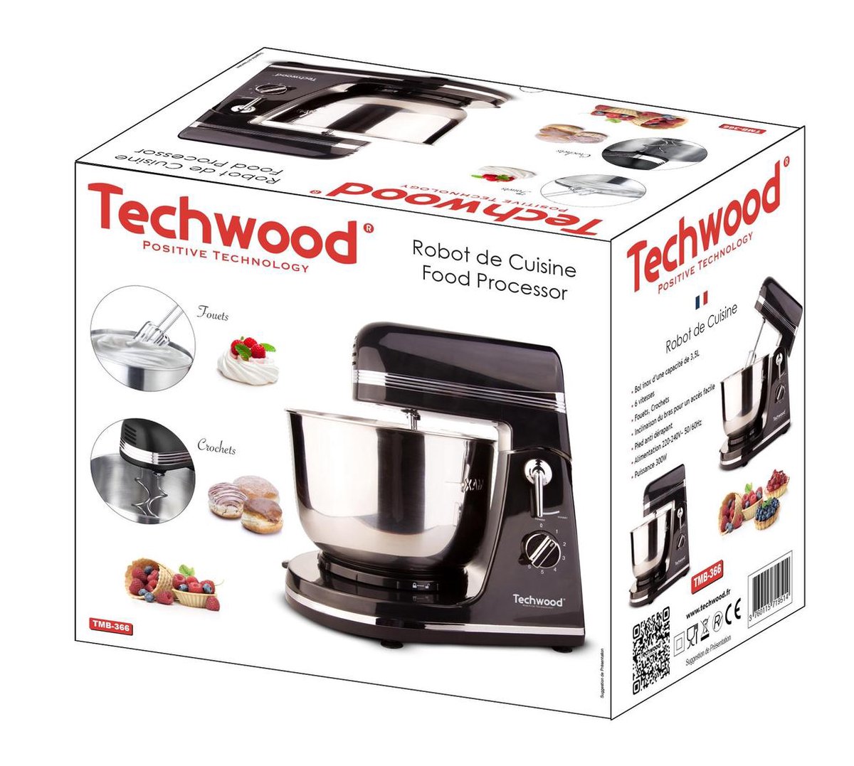 Techwood - Keukenmachine - Staande mixer | bol.com
