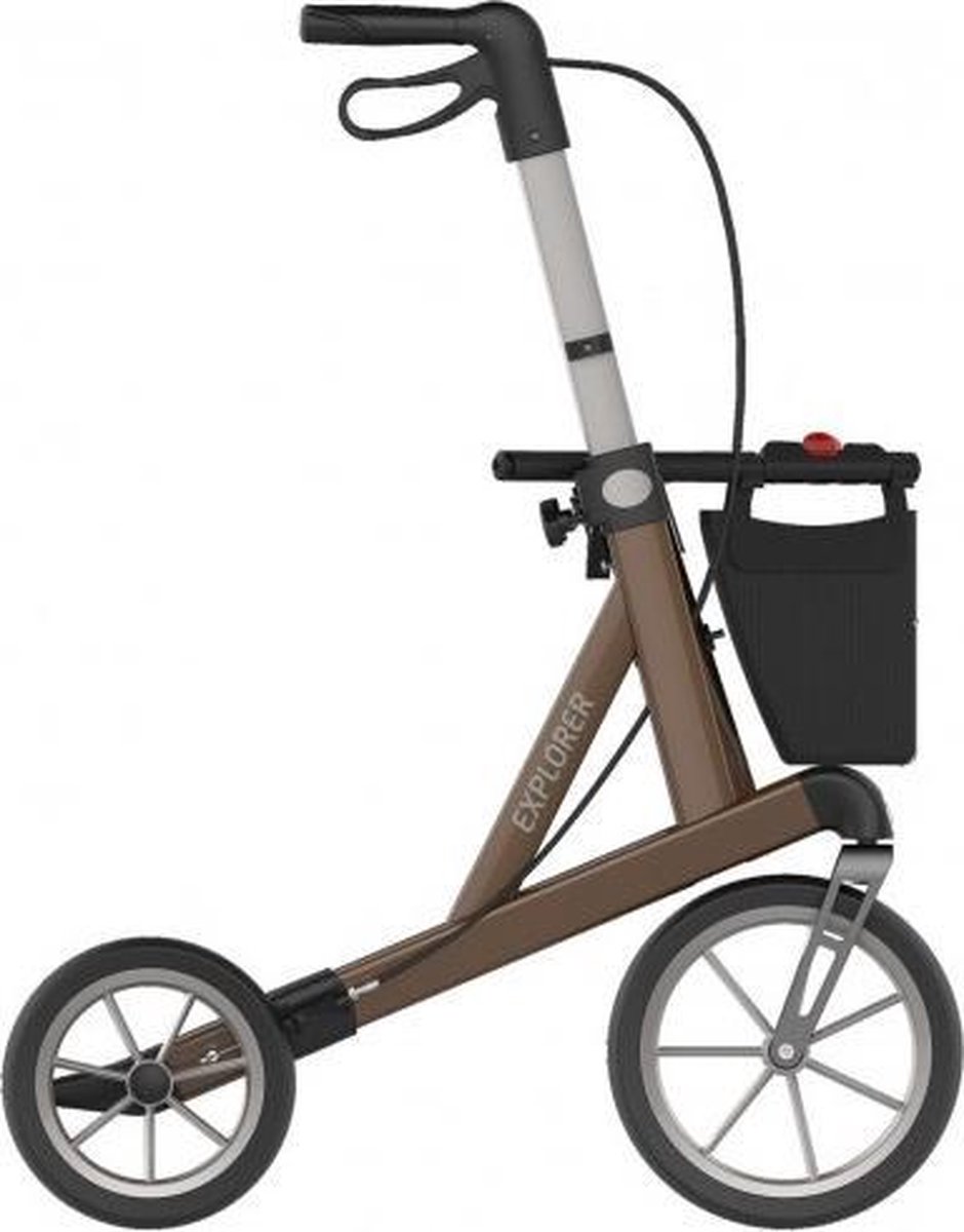 Rehasense Explorer Rollator Bruin-Large (zithoogte 62 cm) | bol.com