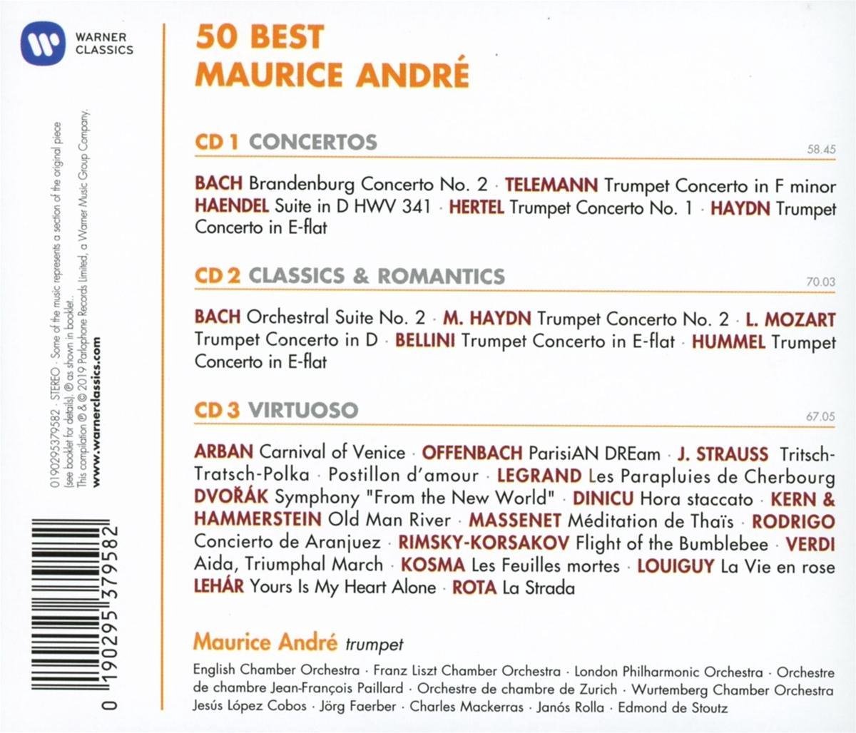 50 Best Maurice Andre, Maurice Andre | CD (album) | Muziek | bol