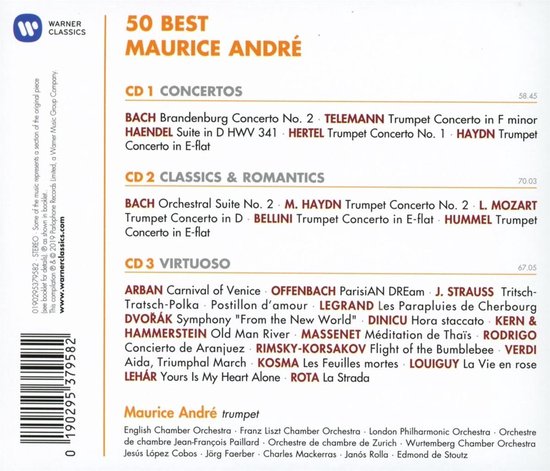 Maurice Andre - Trompet - Warner Music | bol