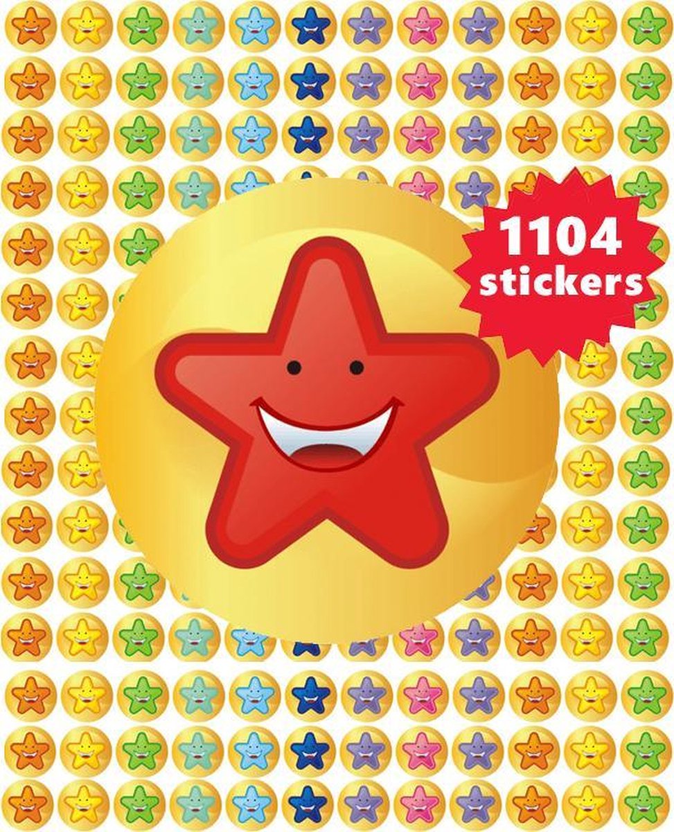 Beloningsstickers Gezellige Smiley Sterren | 1104 Stickers | stickers ...