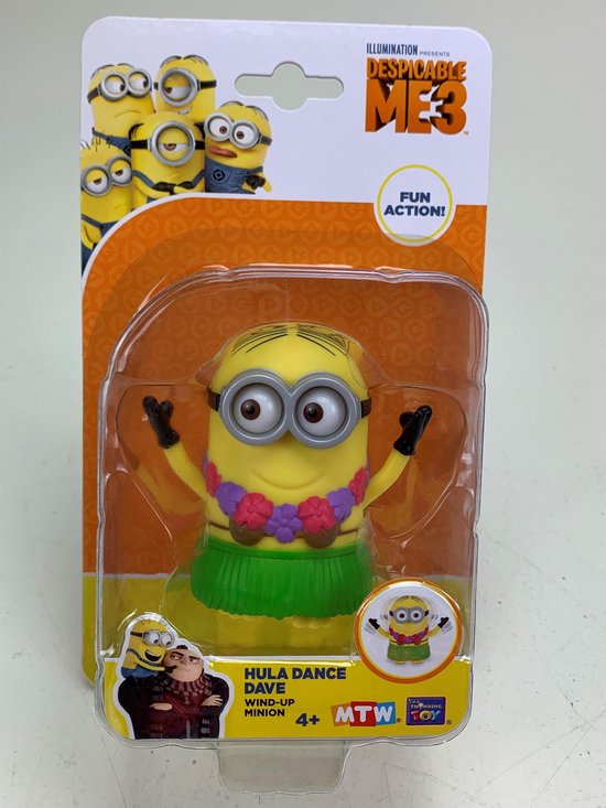 Minions - Hula Dance Dave Wind-Up - Hula Dansende Dave - | bol.com