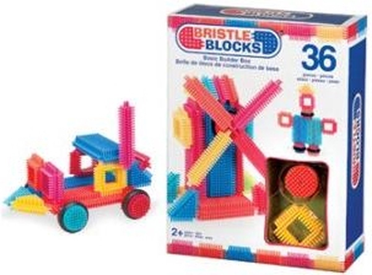 Bristle Blocks 36 Stuks - Bouwblokken Nopper | bol