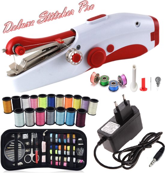 Deluxe Stitcher Pro - Machine à coudre à main PREMIUM avec adaptateur ...