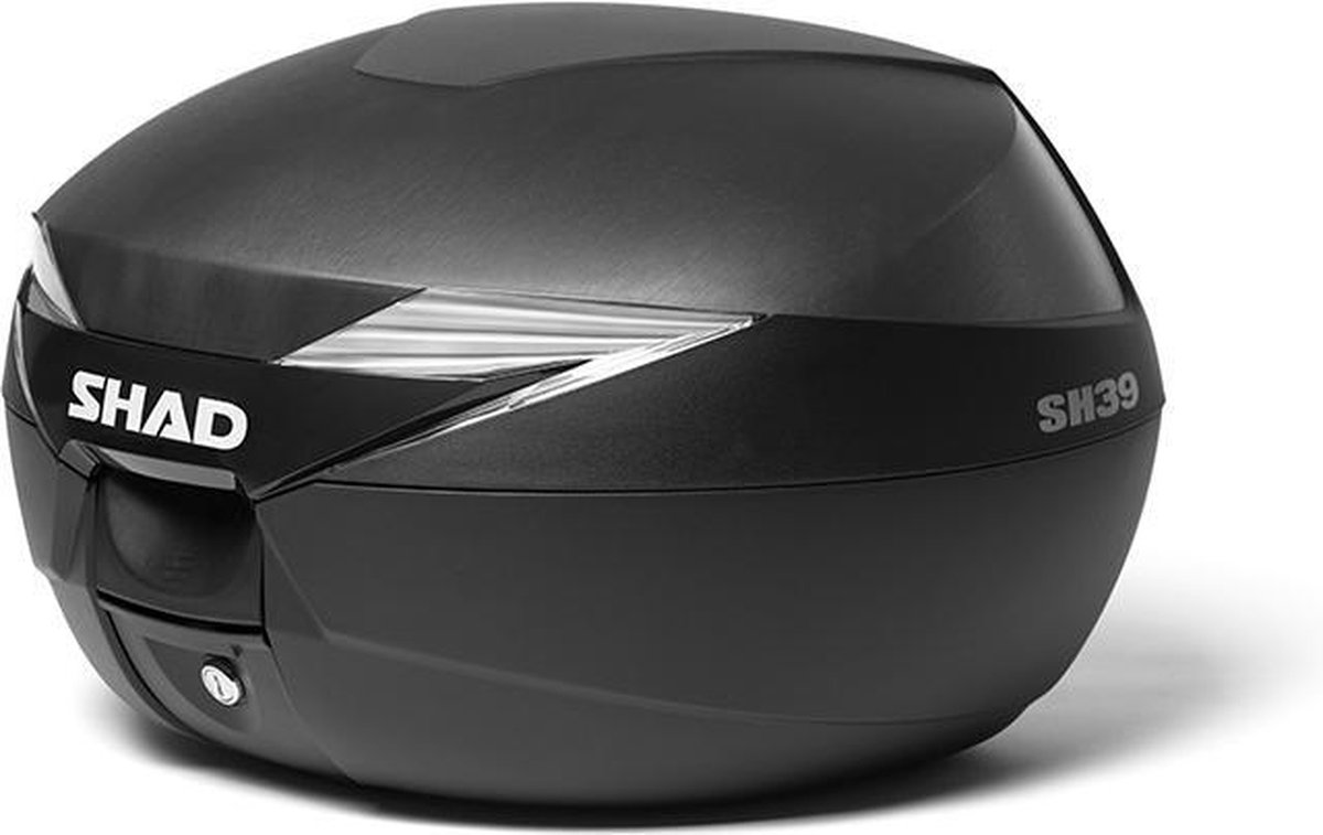 Topkoffer-Motor/Scooter – Zwart - met slede 39 liter Shad sh39 -Press ...