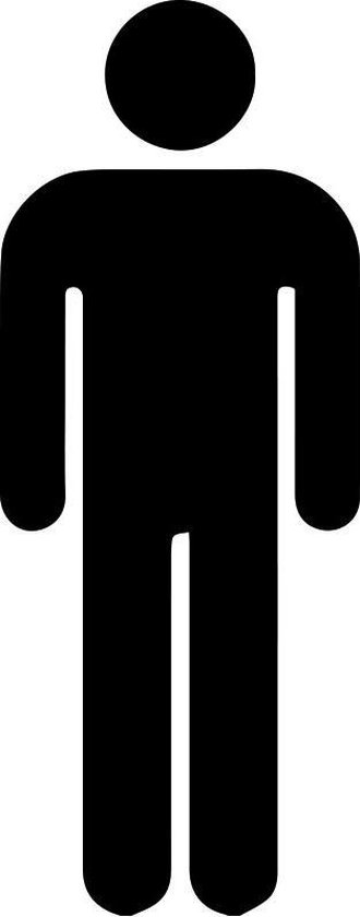 Toilet stickers man / wc sticker | bol
