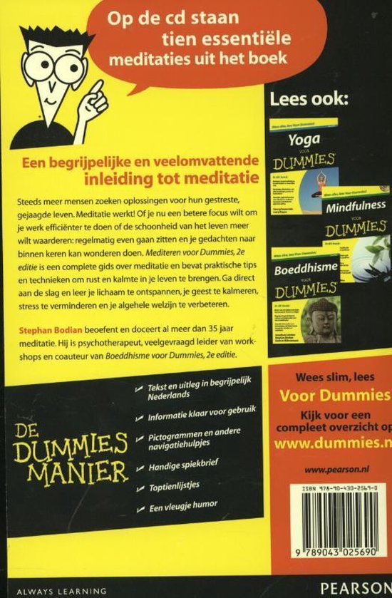 Voor Dummies - Mediteren voor Dummies | 9789043025690 | Stephan Bodian ...