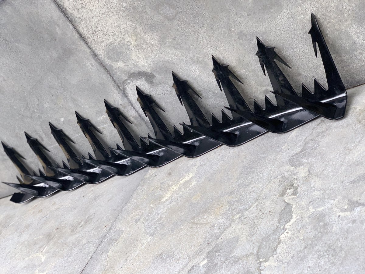 Metalen Antiklimstrip Zwart- Opklimbeveiliging - Anti Inbraak Strip ...