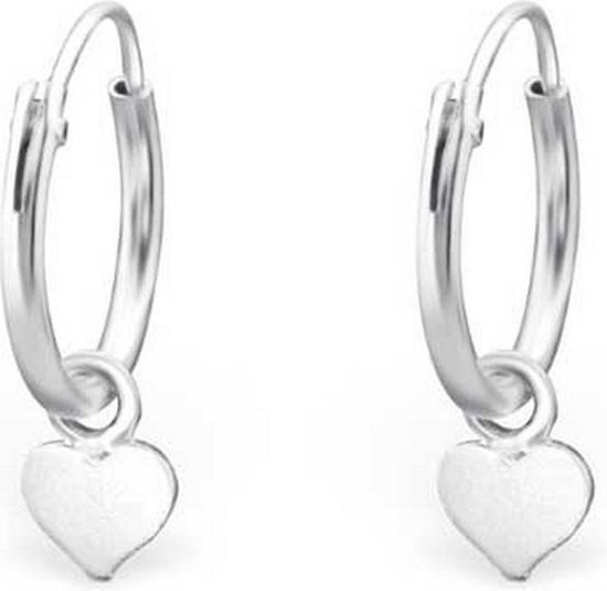 Jewelryz Hartjes Oorbellen | 925 sterling zilveren oorringen | 12 mm | bol.com