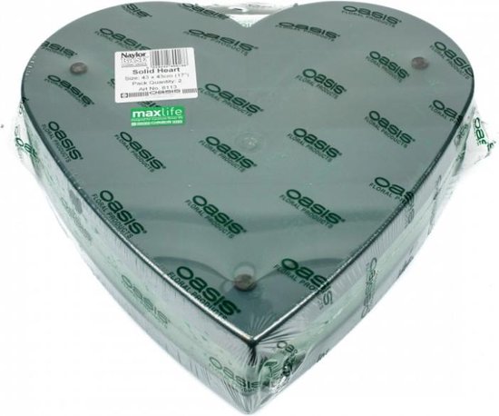 Oasis - Naylorbase - Solid Heart - Steekschuim - Hart - 2 stuks ...