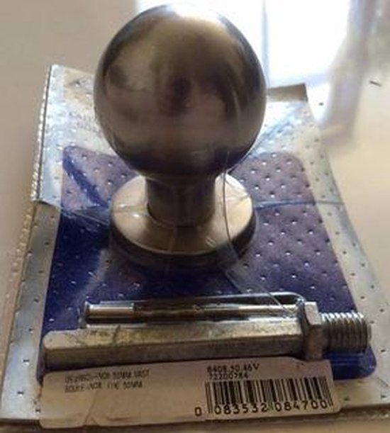 Massief messing RVS INOX deurknop / deurbol incl. bevestigingsmateriaal ...