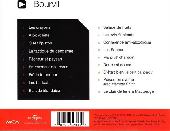 Master Serie, Bourvil | CD (album) | Muziek | bol.com