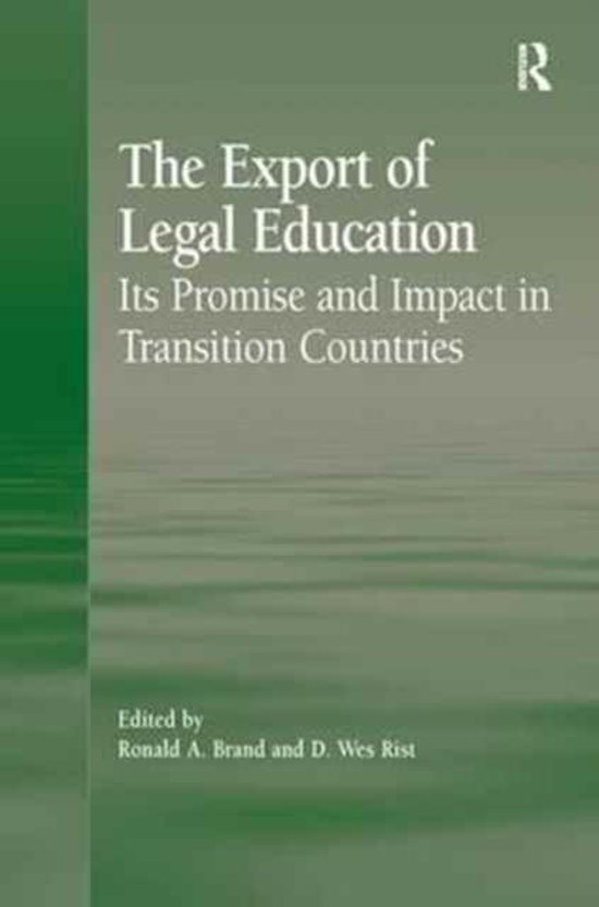 Export of Legal Education | 9781138269224 | D. Wes Rist | Boeken | bol.com