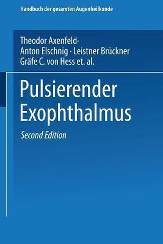 Pulsierender Exophthalmus | 9783662342336 | Leistner Brückner Gräfe ...