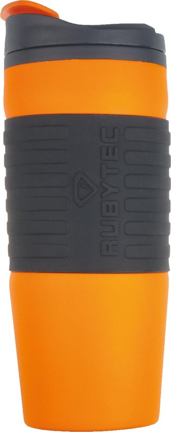 RUBYTEC Shira Travel Mug Drinkfles - 500 ML - Oranje | bol