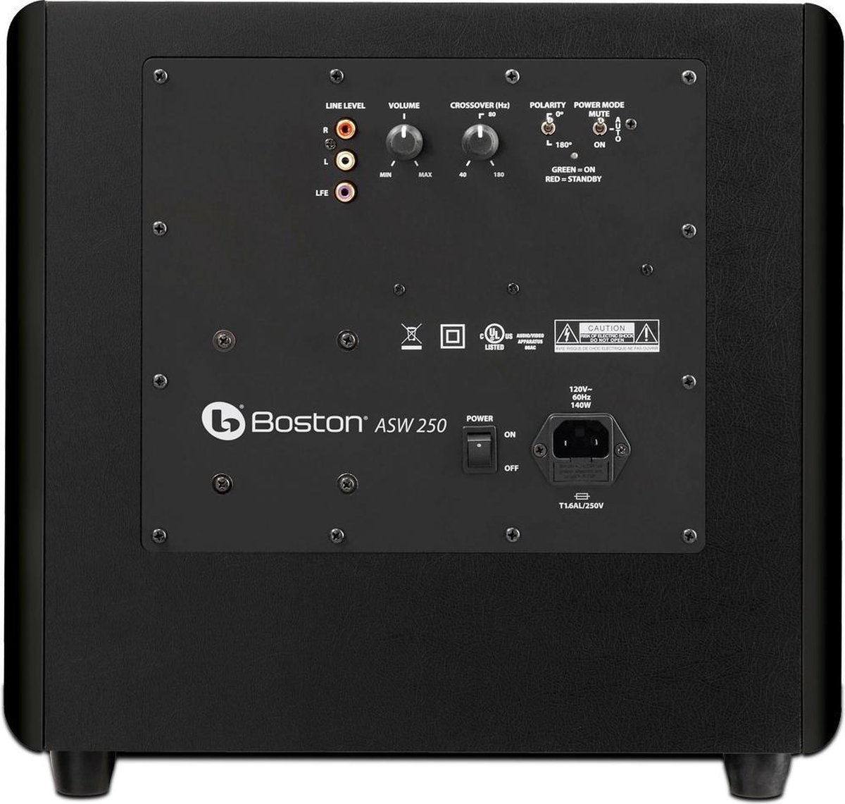 Boston Acoustics ASW 250 - Subwoofer - Zwart | bol.com