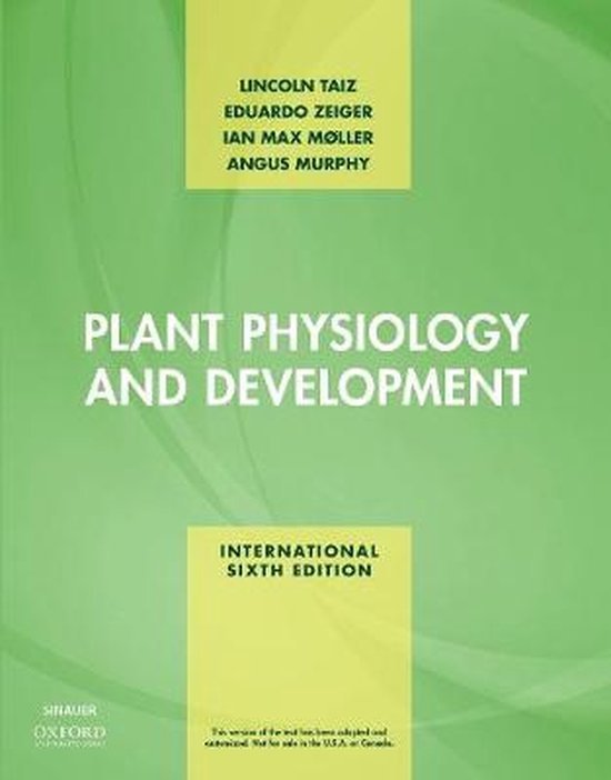 Plant Physiology And Development Lincoln Taiz 9781605357454 Boeken Plant Physiology And Development Lincoln Taiz 9781605357454 Boeken