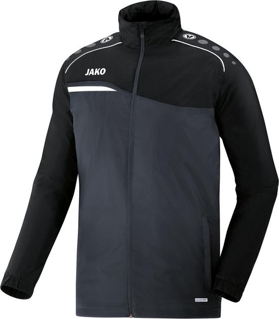 Jako - Rain jacket Competition 2.0 - Rain jacket Competition 2.0 - 152 - antraciet/zwart | bol