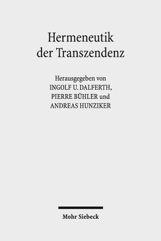 Hermeneutik der Transzendenz | 9783161535062 | Boeken | bol.com