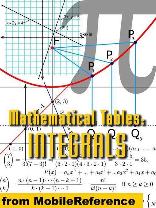 Mathematical Tables: Table Of Integrals: (Antiderivative Functions ...