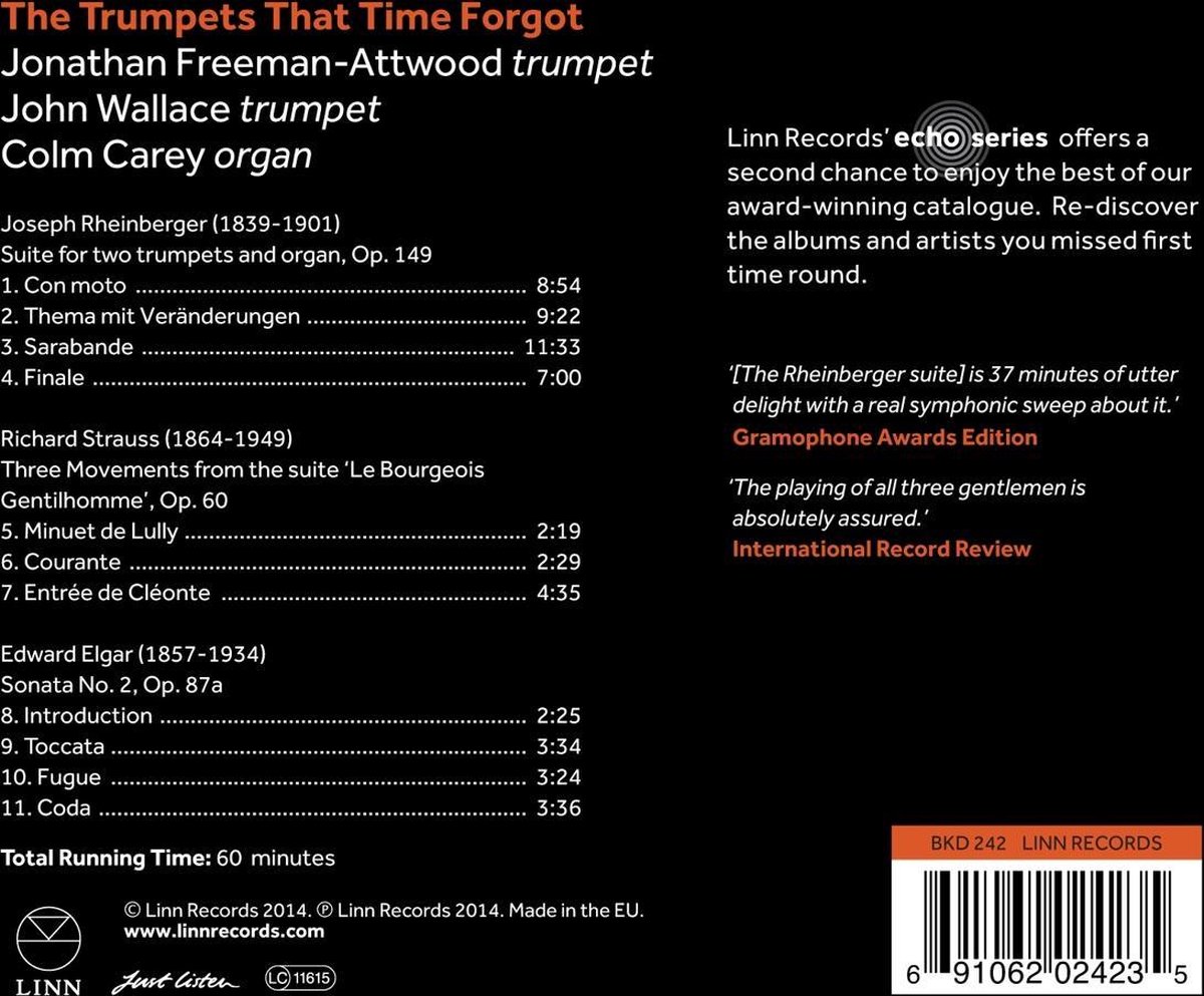 Jonathan Freeman-Attwood & John Wallace & Colm Carey - The Trumpets That Time Forgot... | bol