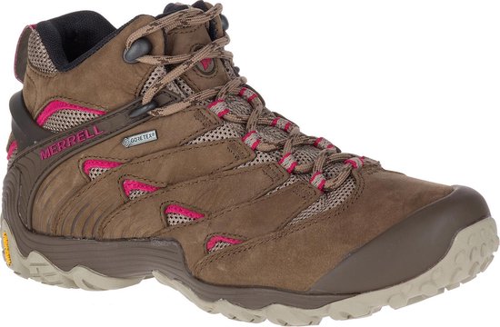 Merrell Cham 7 Mid GTX Wandelschoenen - Dames - Merrell Stone | bol.com