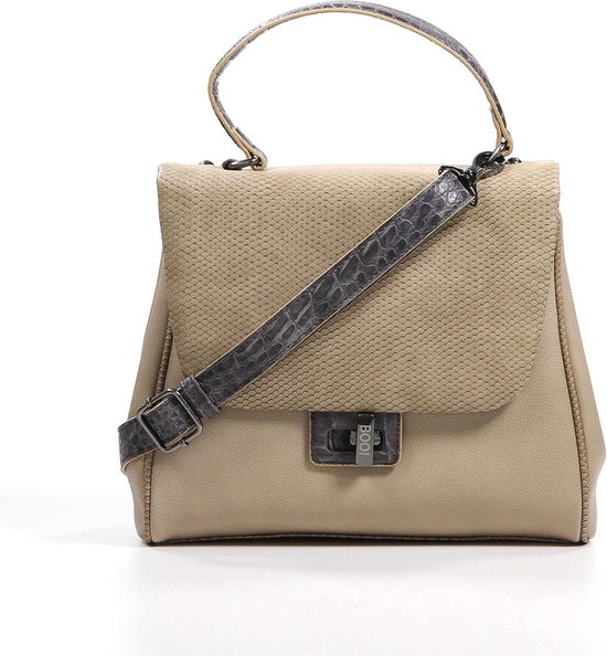 Boo - Afneembare riem - Snake - 2 vakken - Handtas - Beige | bol.com