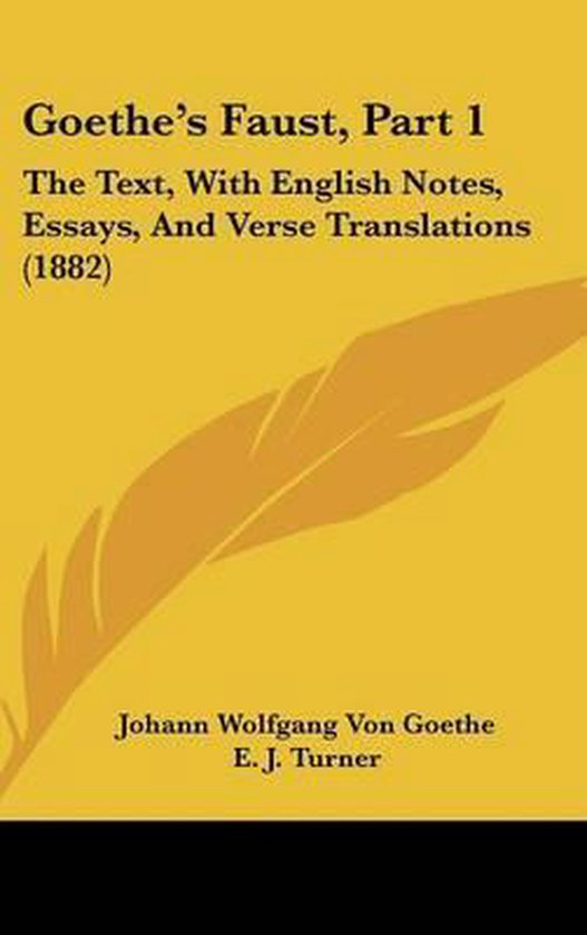 Goethe's Faust, Part 1 | 9781104166052 | Johann Wolfgang von Goethe ...