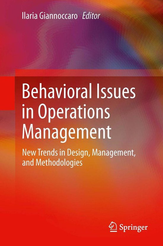 Behavioral Issues in Operations Management (ebook) | 9781447148784 ...