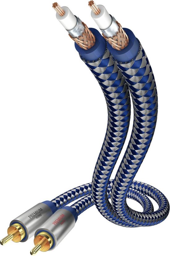 In-akustik Premium Audio kabel Cinch - Cinch 5 m | bol