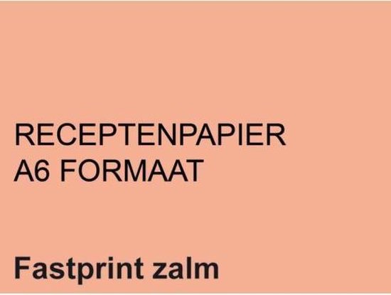 Receptpapier Fastprint A6 80gr zalm 2000vel | bol.com