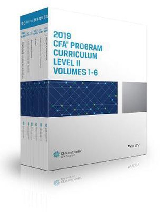 CFA Program Curriculum 2019 Level II Volumes 1-6 Box Set ...