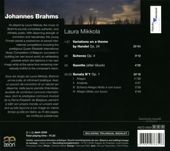 Piano Sonate & Variations, Laura Mikkola | CD (album) | Muziek | bol.com