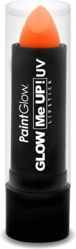Neon oranje matte UV lippenstift/lipstick - Lichtgevende glow in the ...