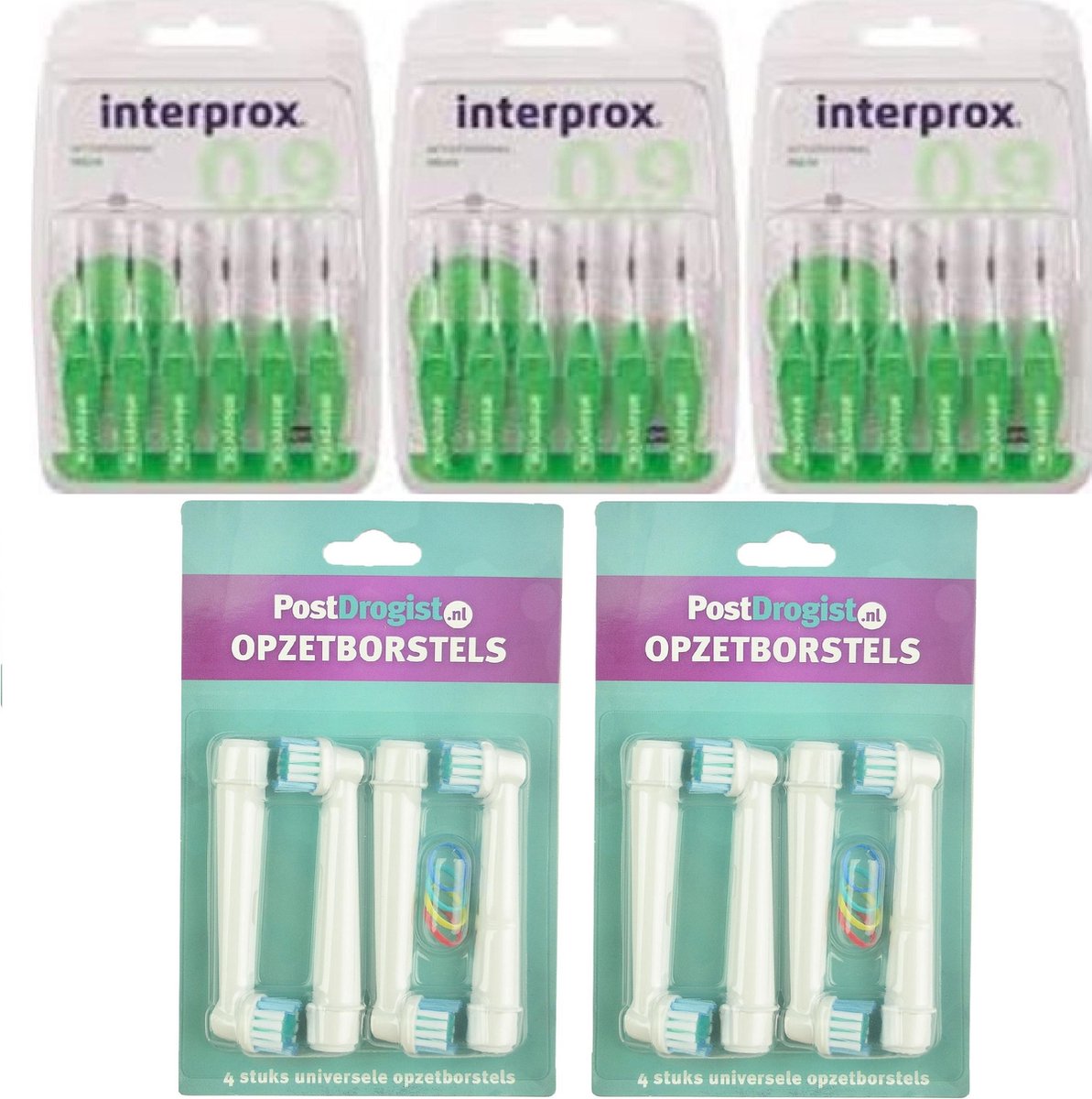 Interprox Interdentaal Micro 2.4mm - Groen Klein Ragers - 3 x 6 stuks ...